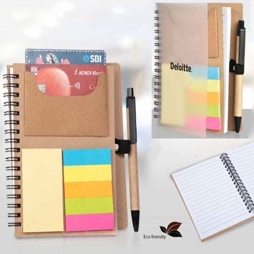 Eco Friendly Sticky Pad Notebook With Clear Cover (With Pen) A5 Size ...